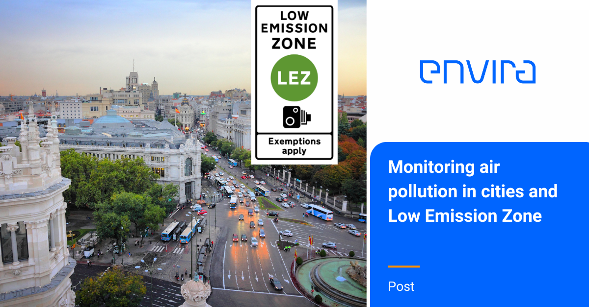 Monitoring air pollution in cities and Low Emission zone
